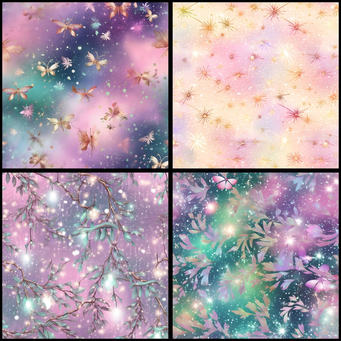 Digital Paper Pixie Dust Pattern Instant Download Seamless Digital ...