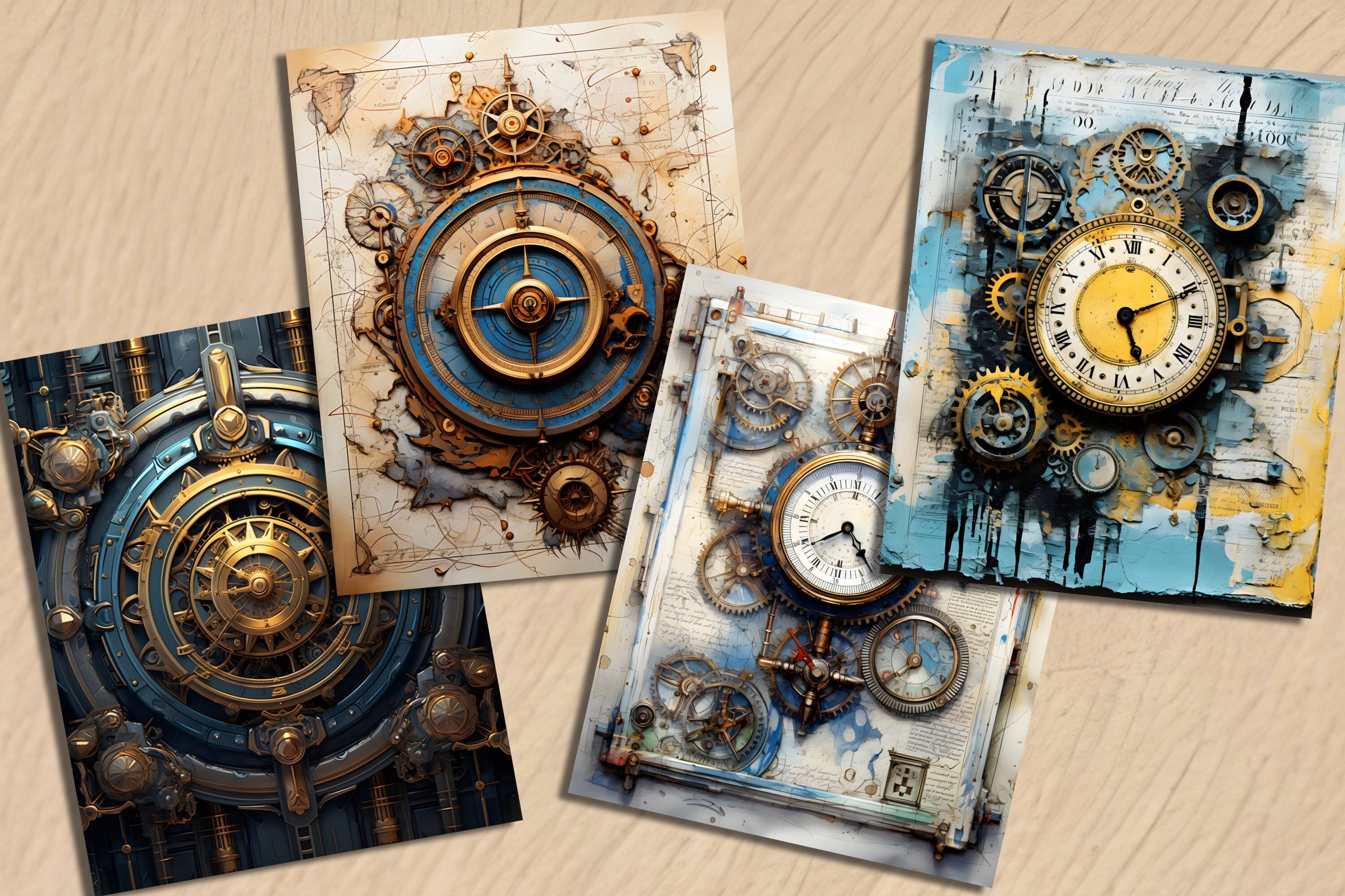 Digital Journal Steampunk Pattern Instant Download Printable Journal ...