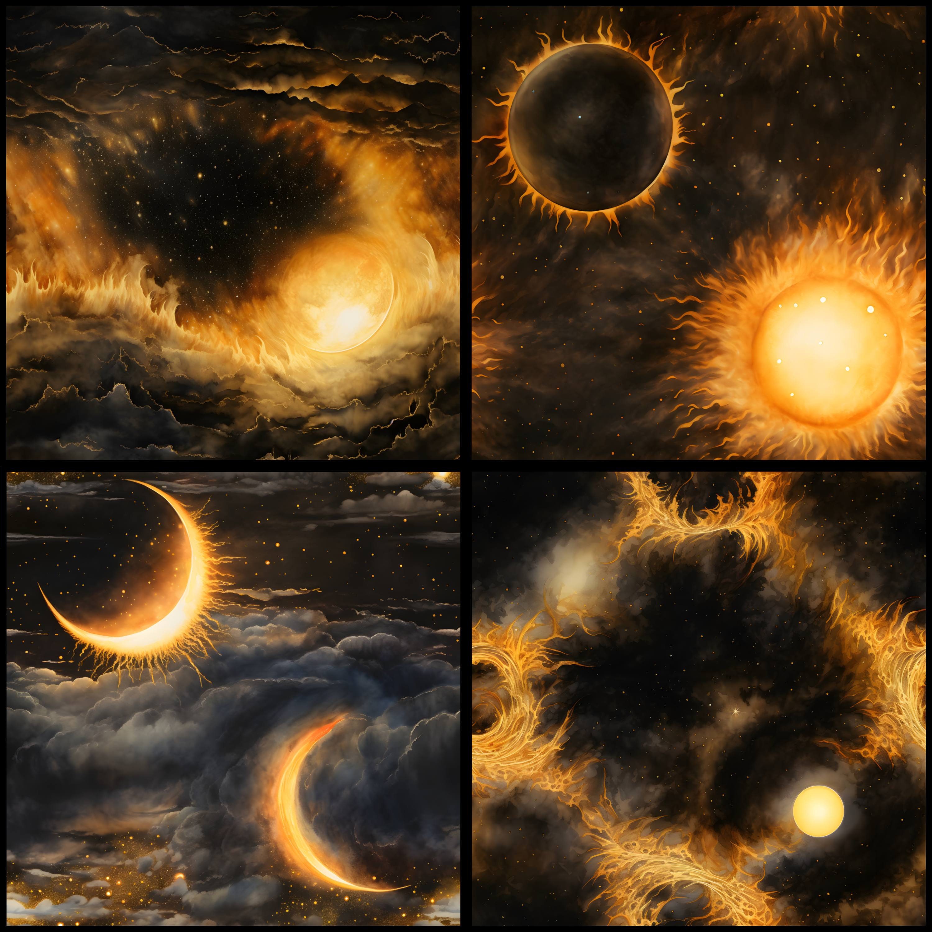 Digital Paper Eclipse Pattern Instant Download Seamless Digital ...