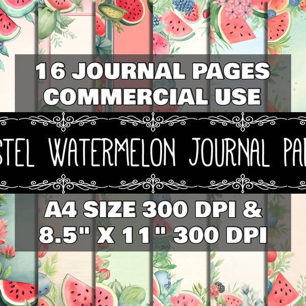 Watermelon Pattern - Etsy