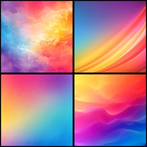 Digital Paper Spectrum Pattern Instant Download Digital Rainbow ...