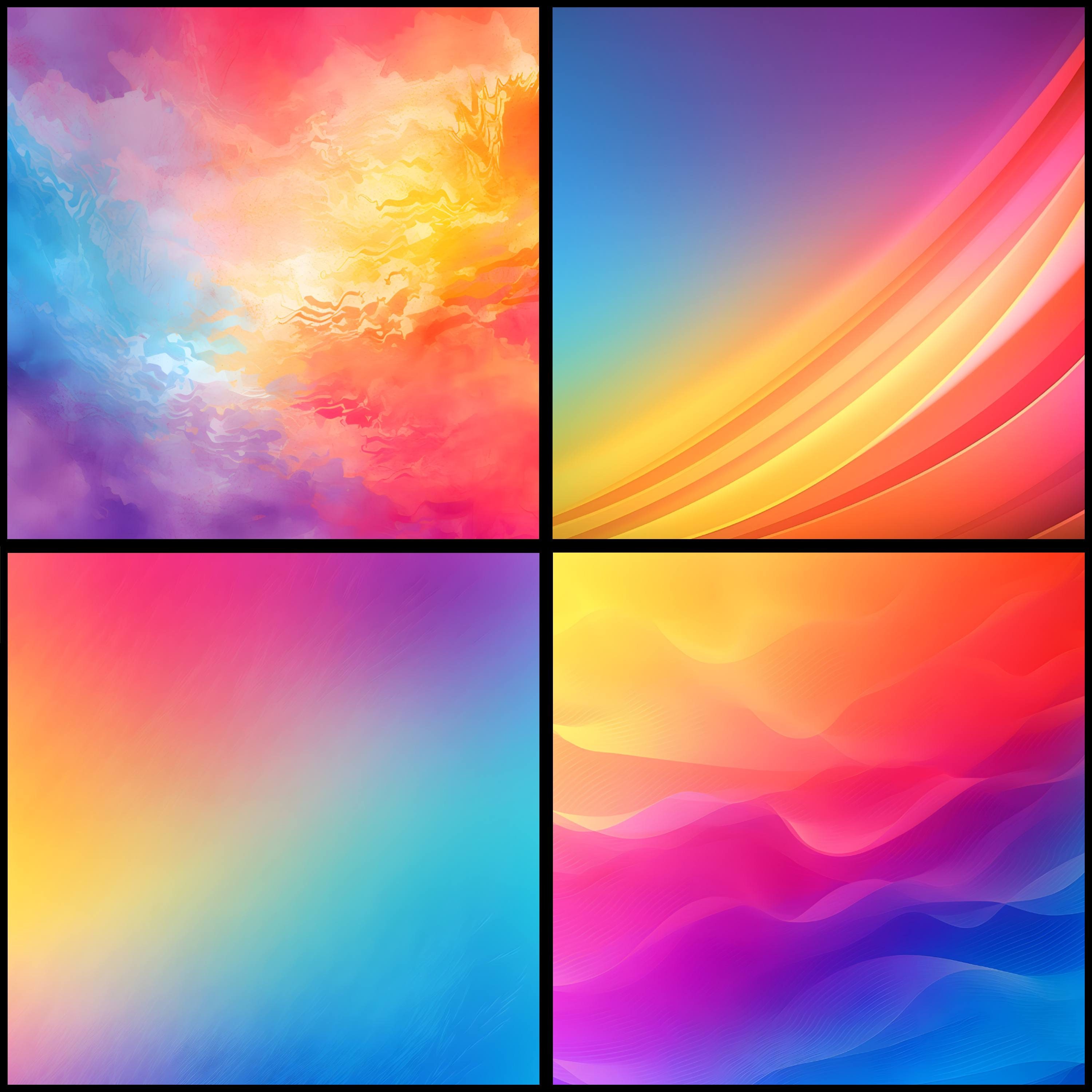 Digital Paper Spectrum Pattern Instant Download Digital Rainbow Spectrum Design Scrapbook ...