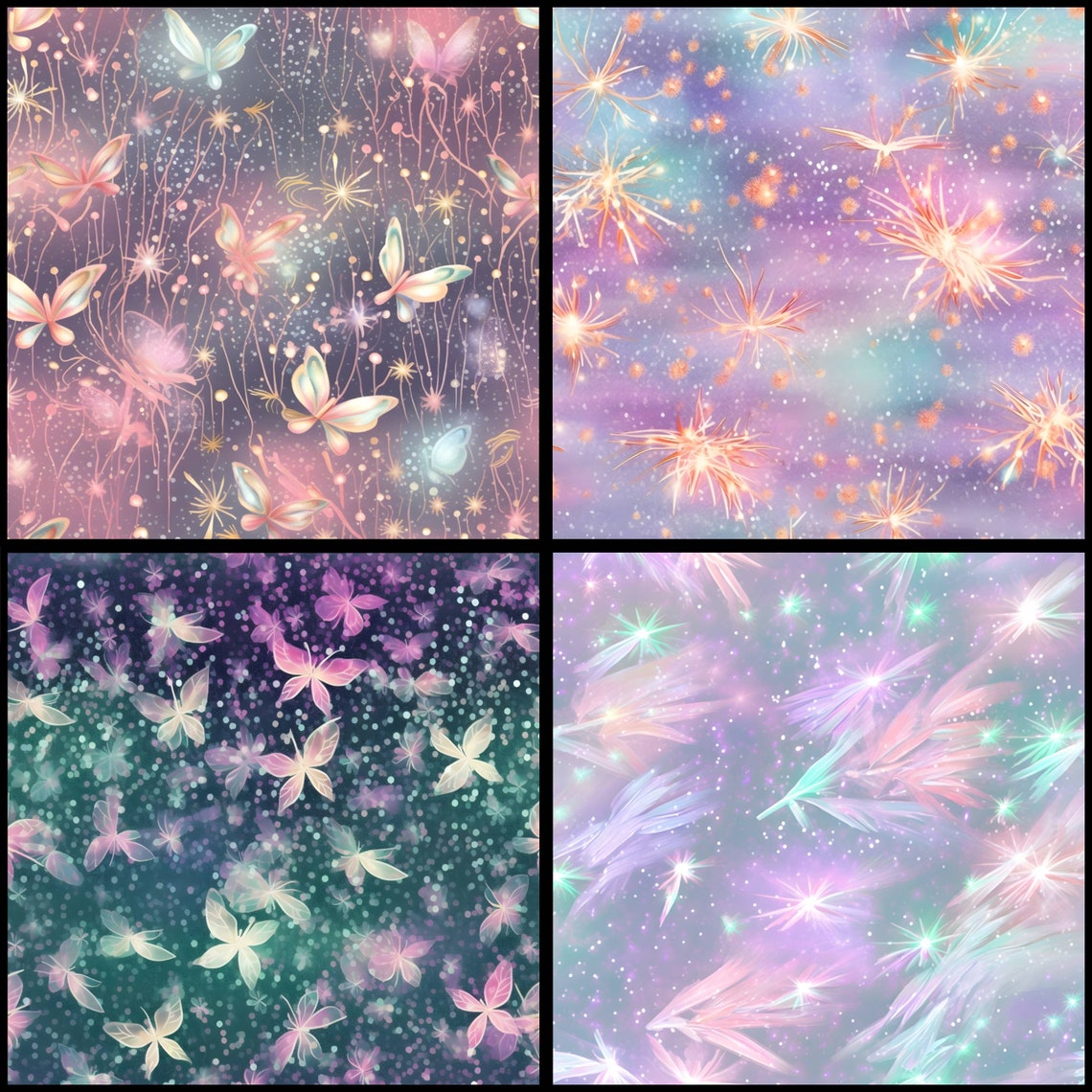 Digital Paper Pixie Dust Pattern Instant Download Seamless Digital ...