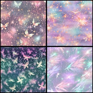 Digital Paper Pixie Dust Pattern Instant Download Seamless Digital ...