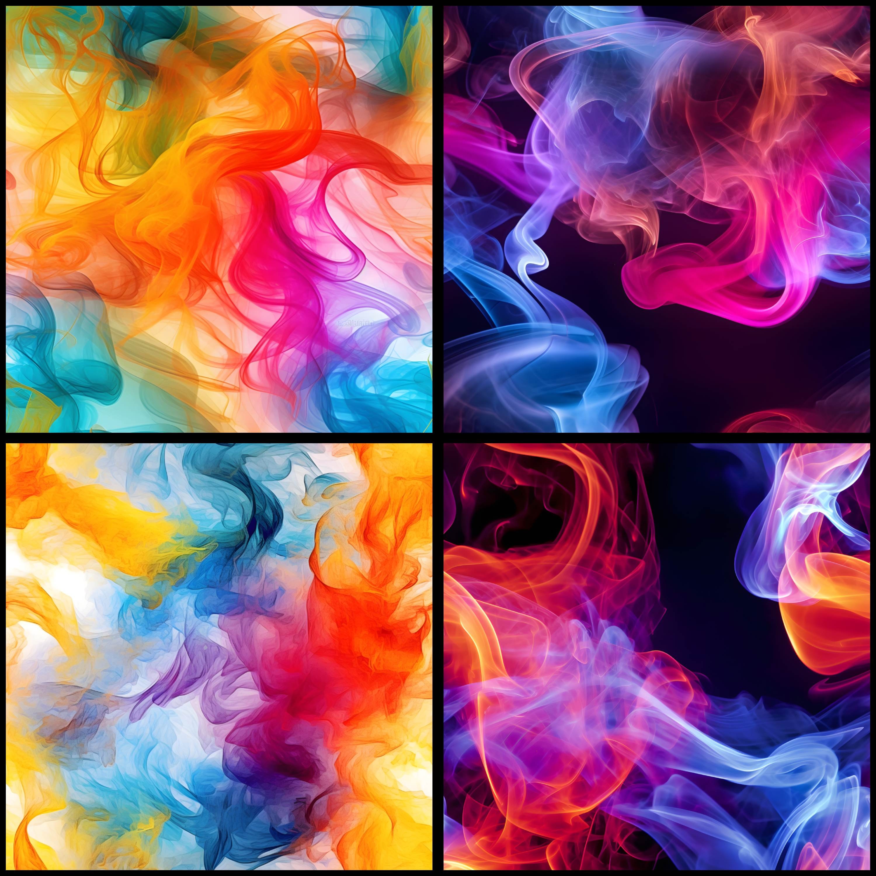 Digital Paper Smoke Pattern Instant Download Seamless Digital Colored ...