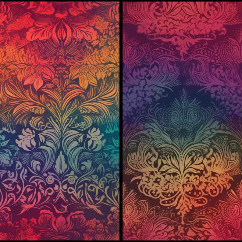 Digital Paper Ombre Pattern Instant Download Seamless Ombre Digital ...