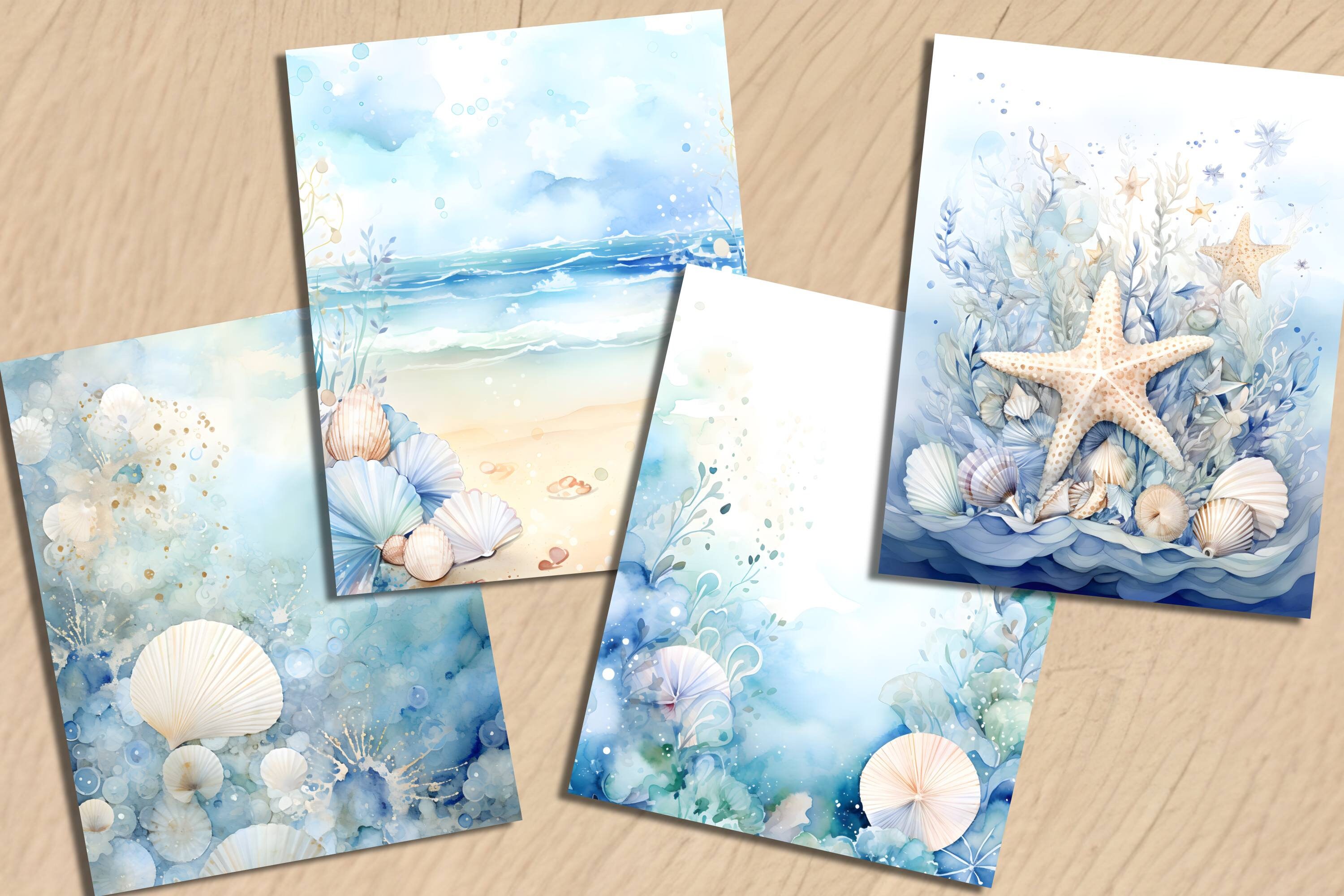 Digital Journal Seashore Pattern Instant Download Printable Journal ...