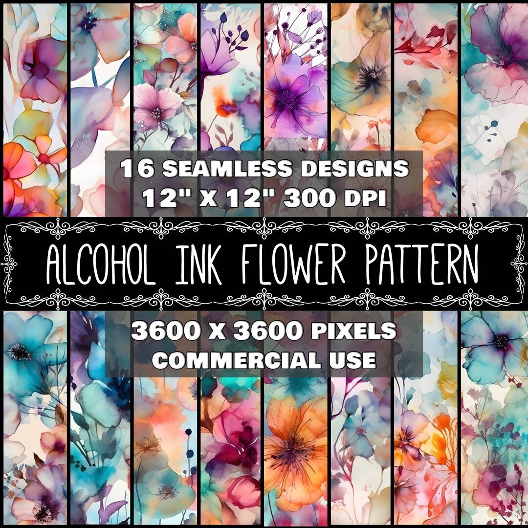 Digital Paper Alcohol Ink Pattern Instant Download Seamless Digital ...