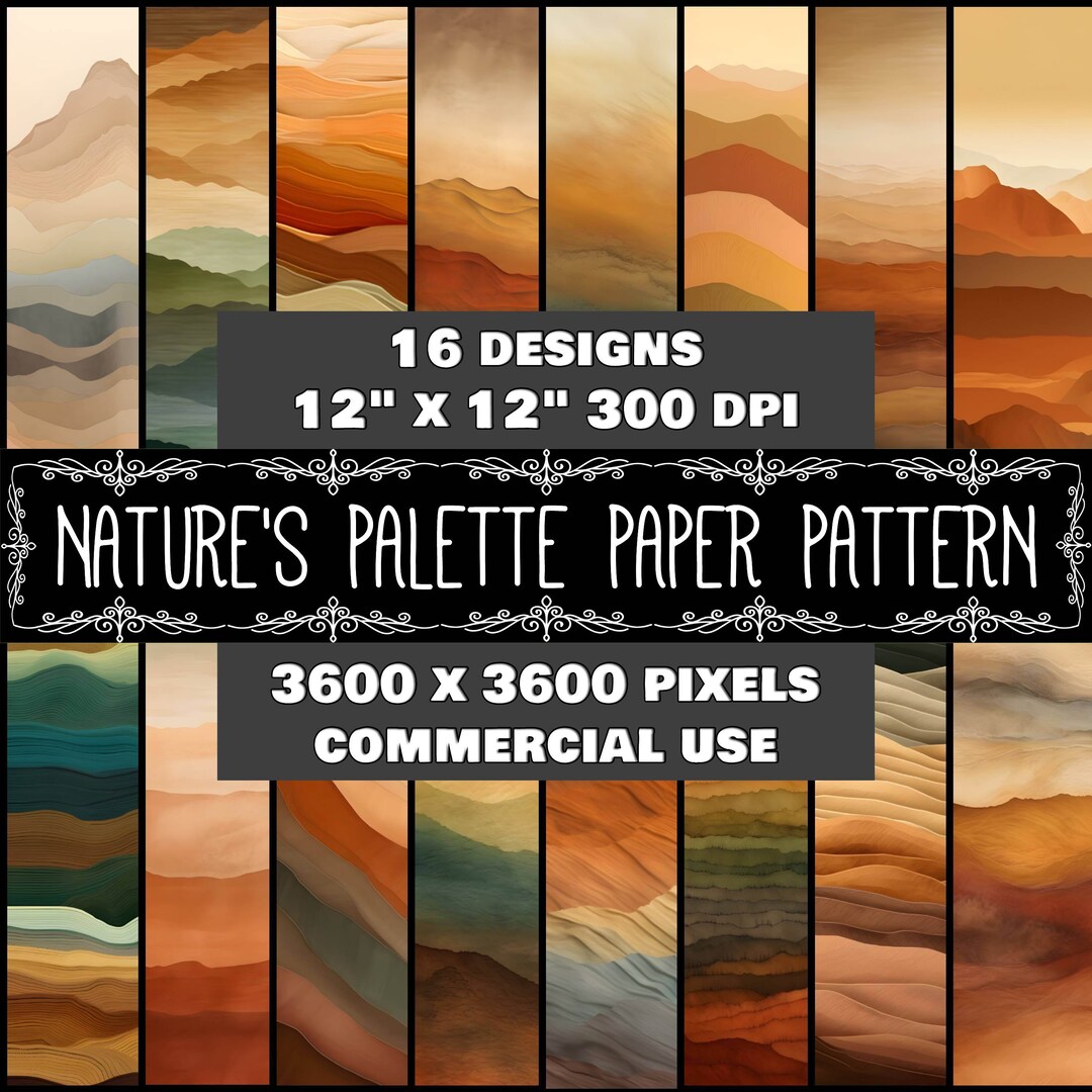 Digital Paper Earth Pattern Instant Download Digital Gradient Design ...