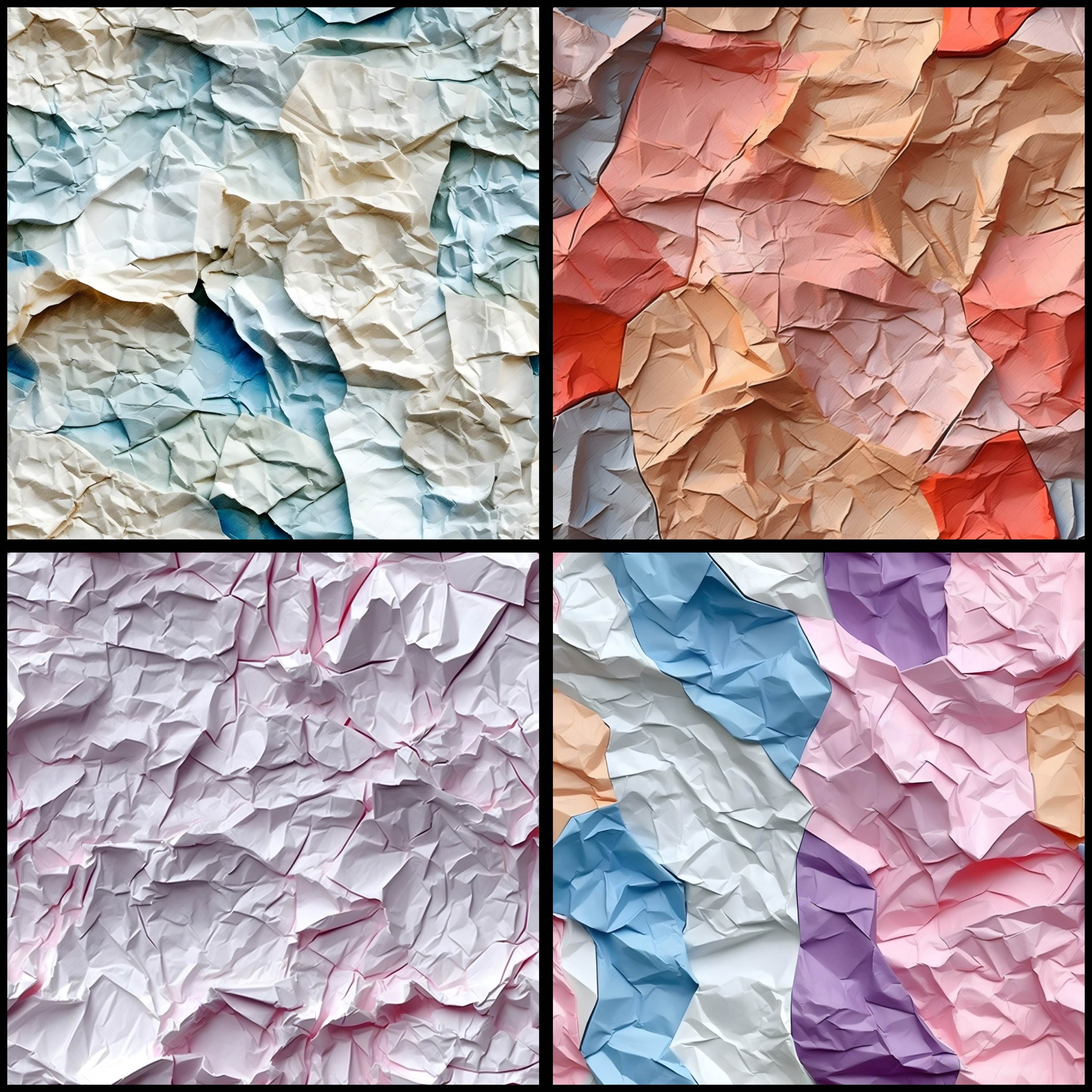 Digital Paper Crumpled Pattern Instant Download Seamless Creased ...