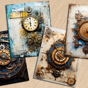 Digital Journal Steampunk Pattern Instant Download Printable Journal ...