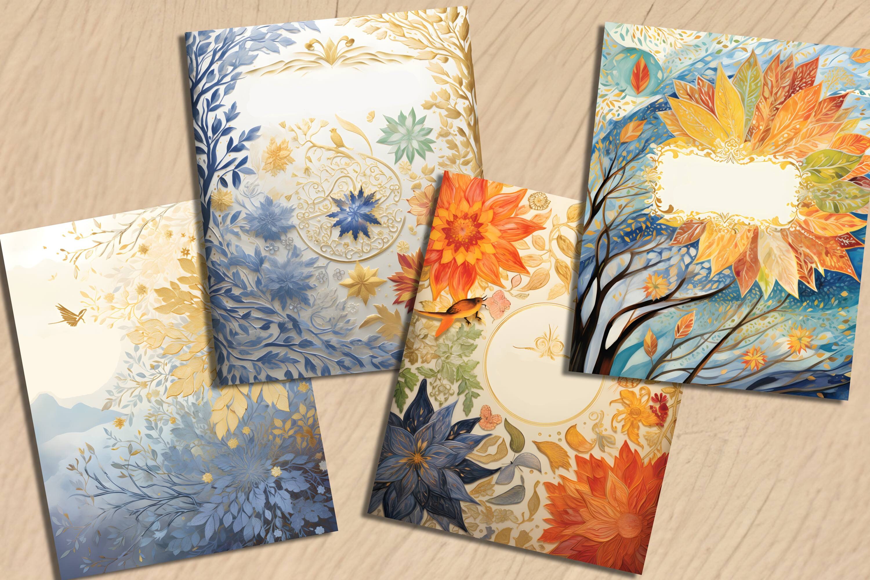 Digital Journal Leaves Pattern Instant Download Printable Journal All ...