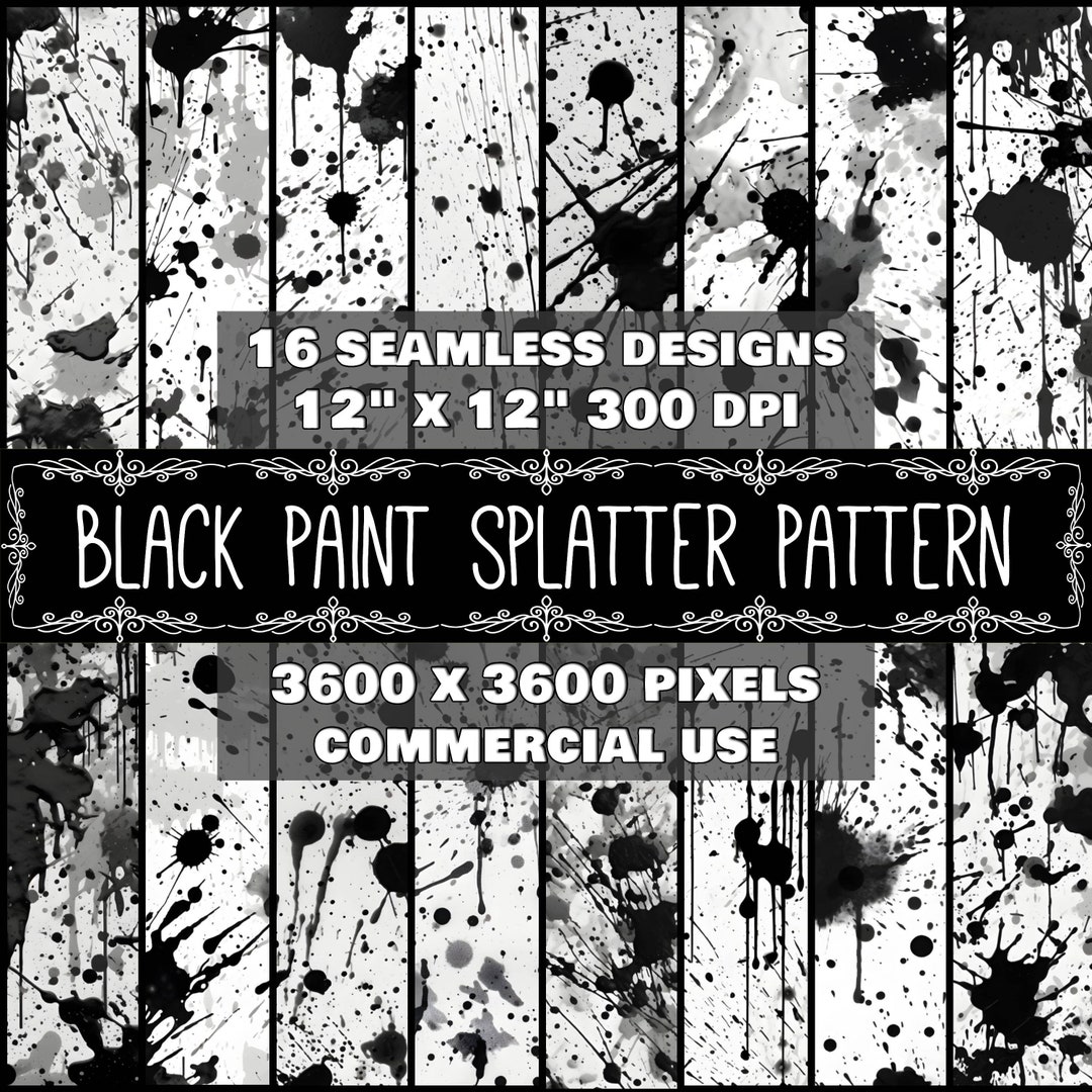 Digital Paper Paint Splatter Pattern Instant Download Seamless Digital ...