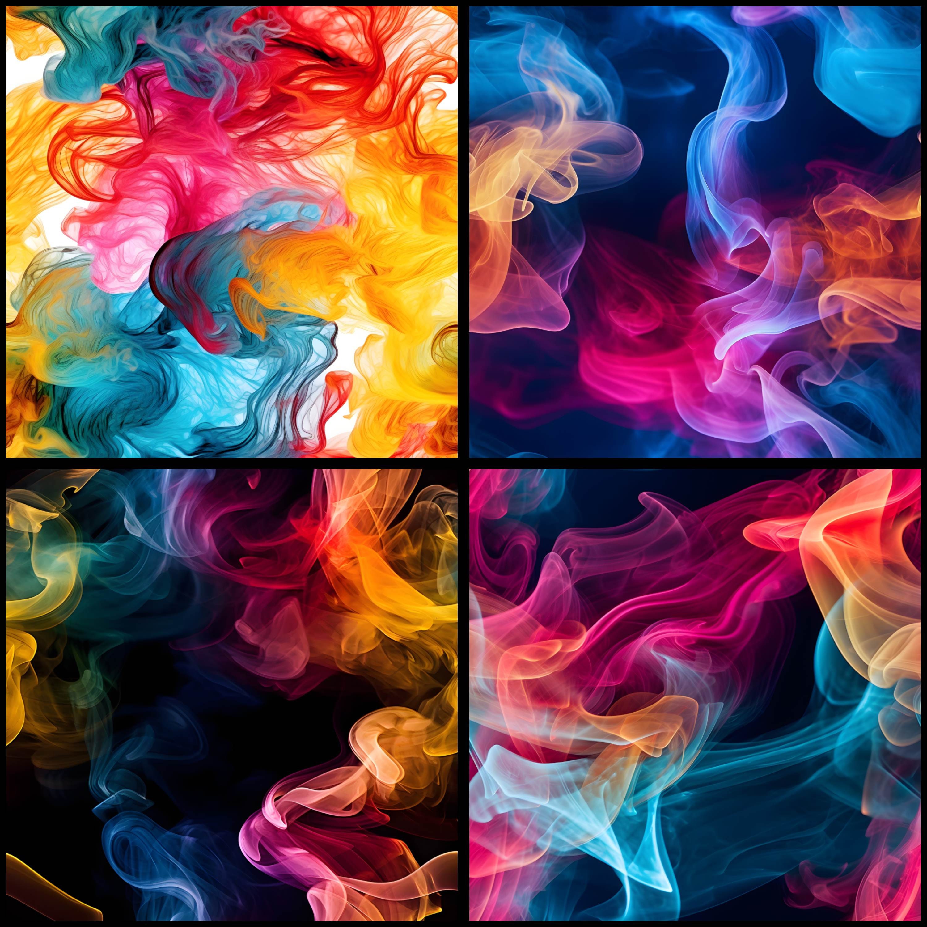 Digital Paper Smoke Pattern Instant Download Seamless Digital Colored ...