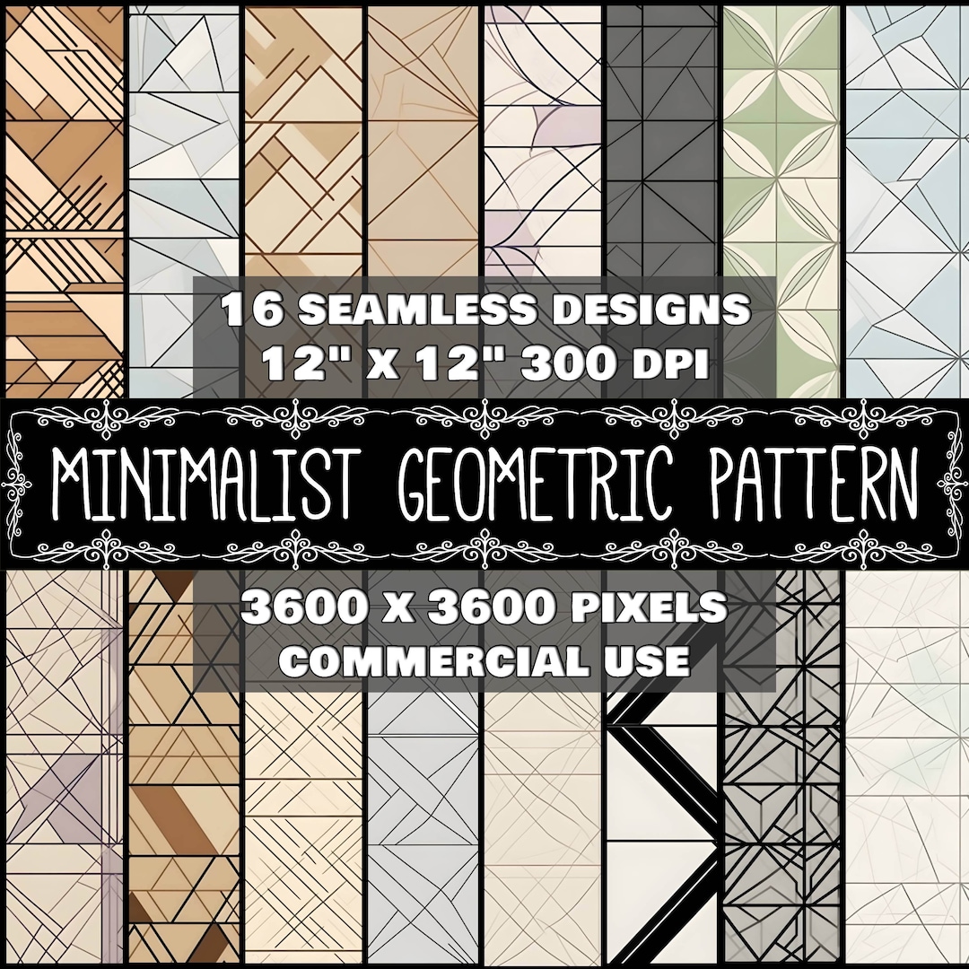 Digital Paper Line Pattern Instant Download Seamless Digital Minimalist ...