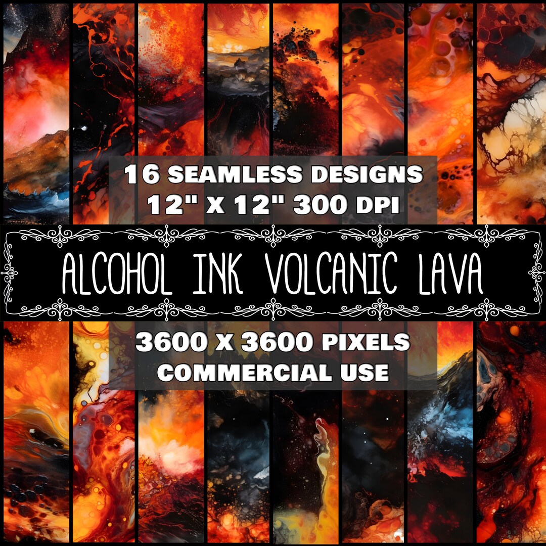 Digital Paper Volcanic Lava Instant Download Seamless Digital Alcohol ...