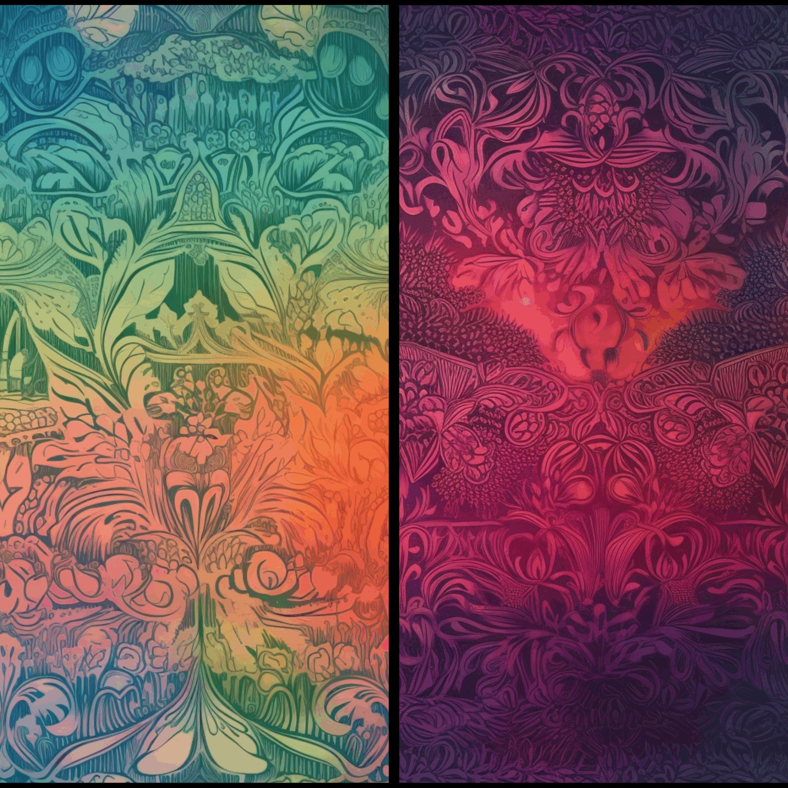 Digital Paper Ombre Pattern Instant Download Seamless Ombre Digital ...