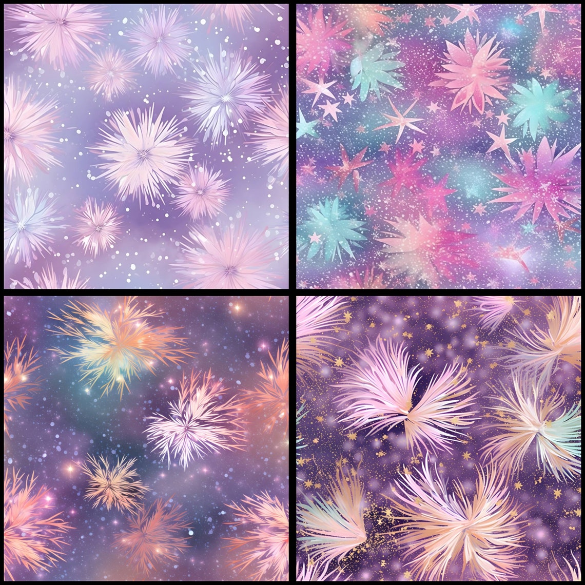 Digital Paper Pixie Dust Pattern Instant Download Seamless Digital ...