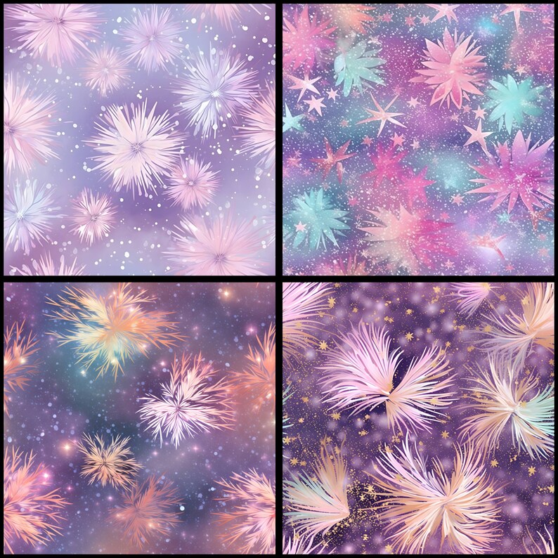 Digital Paper Pixie Dust Pattern Instant Download Seamless Digital ...