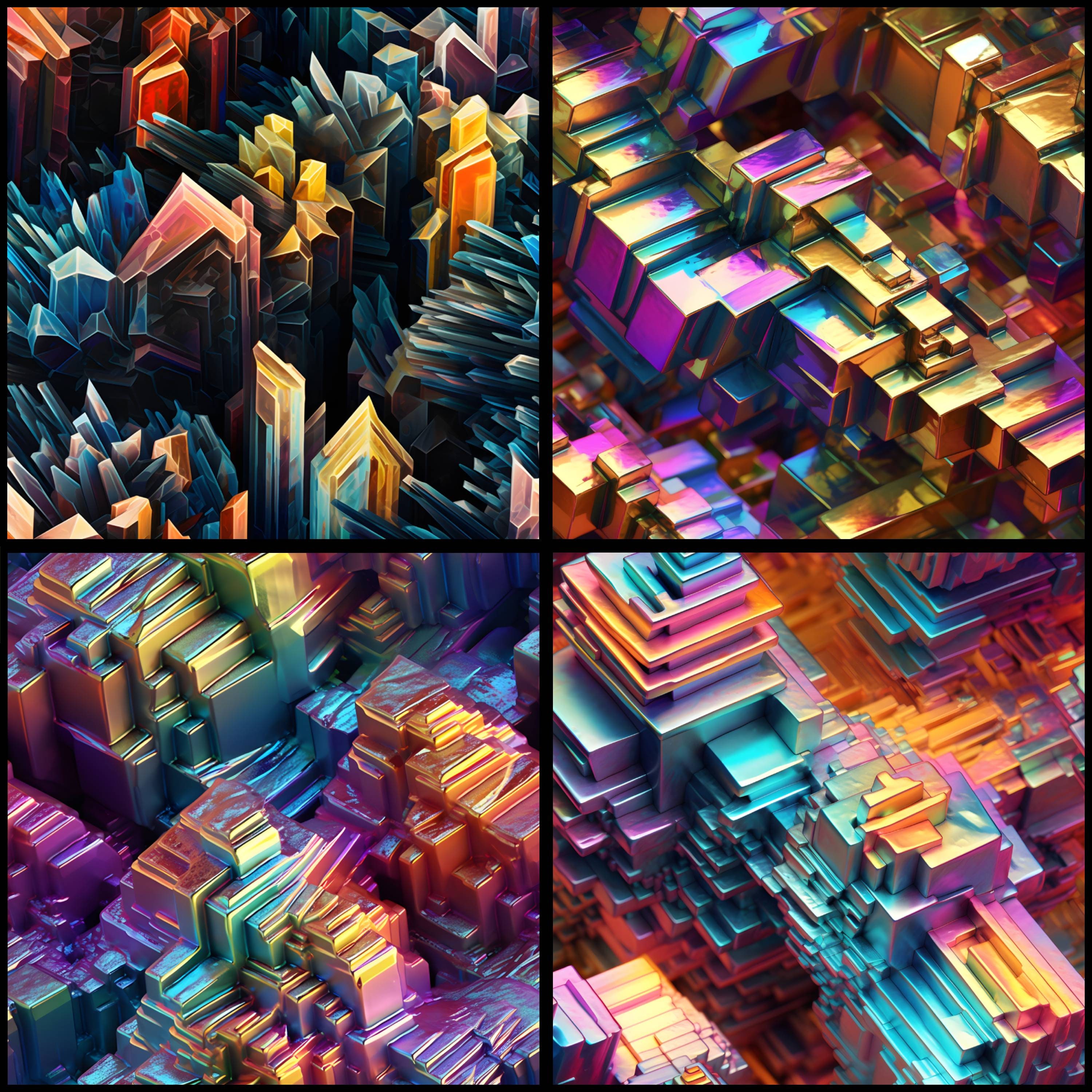 Digital Paper Bismuth Pattern Instant Download Seamless Digital Bismuth ...