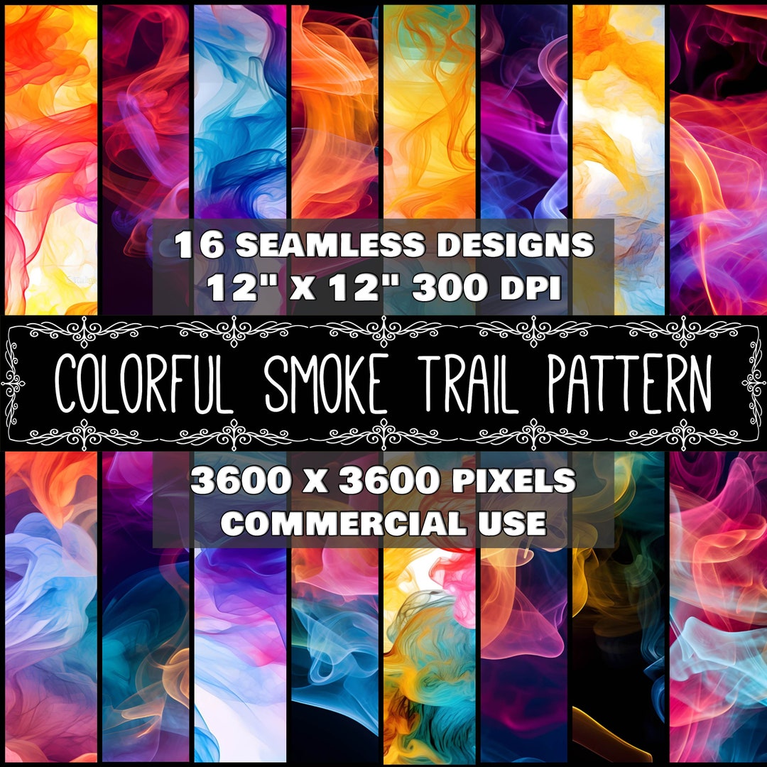Digital Paper Smoke Pattern Instant Download Seamless Digital Colored ...