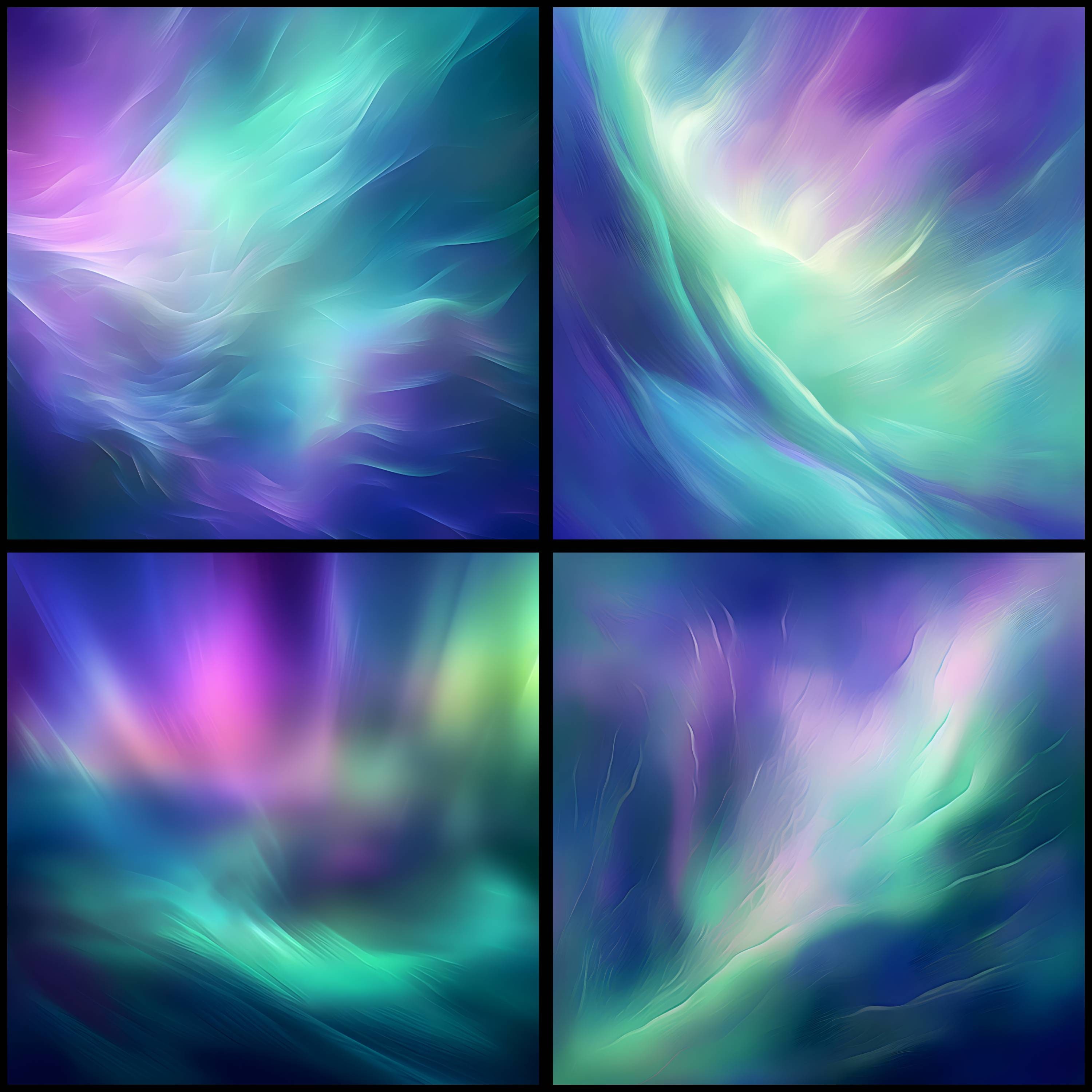 Digital Paper Aurora Borealis Pattern Instant Download Digital Northern ...