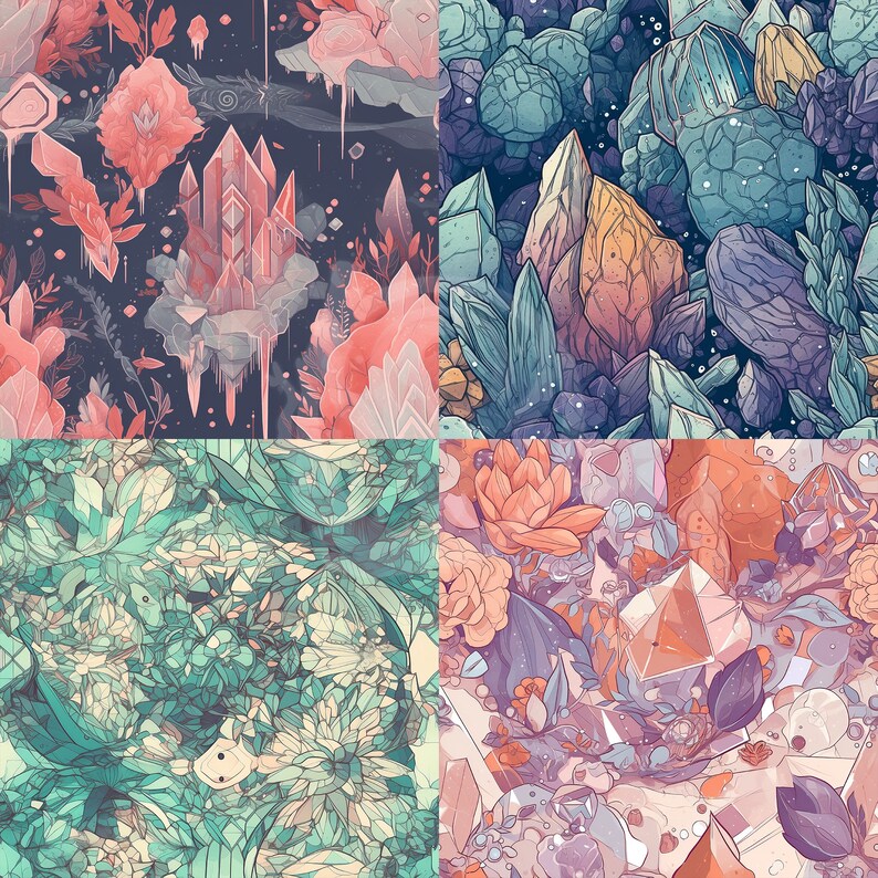 Printable Seamless Digital Paper Textures Lightheart Instant Download ...