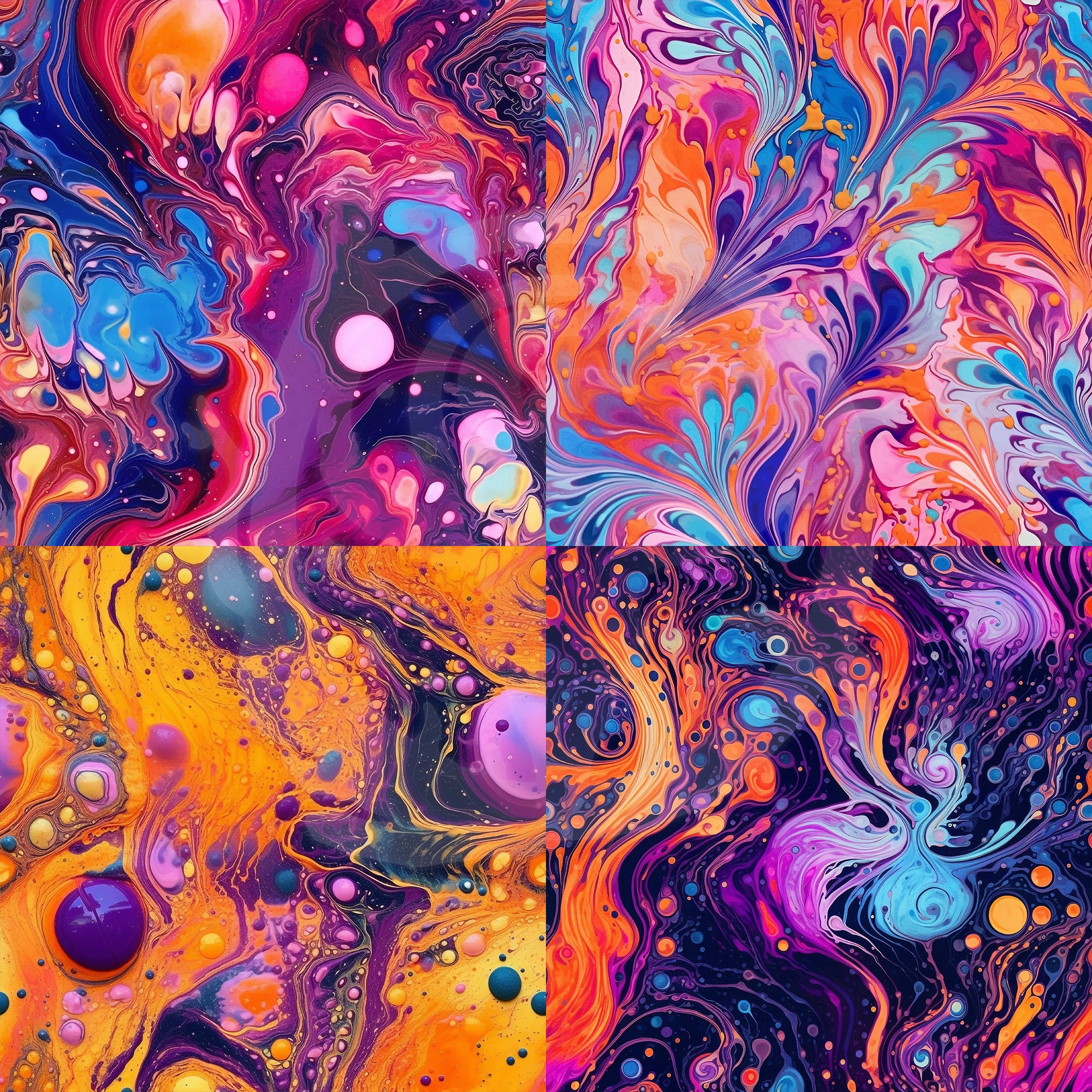 Printable Seamless Digital Paper Textures New Wave Instant - Etsy