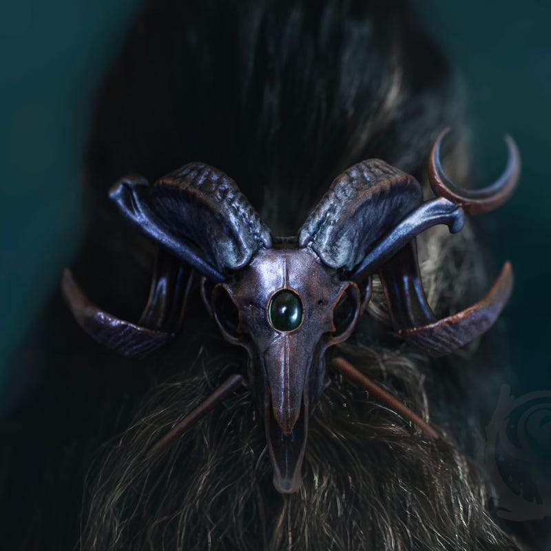 Skull Hair Clips - Etsy