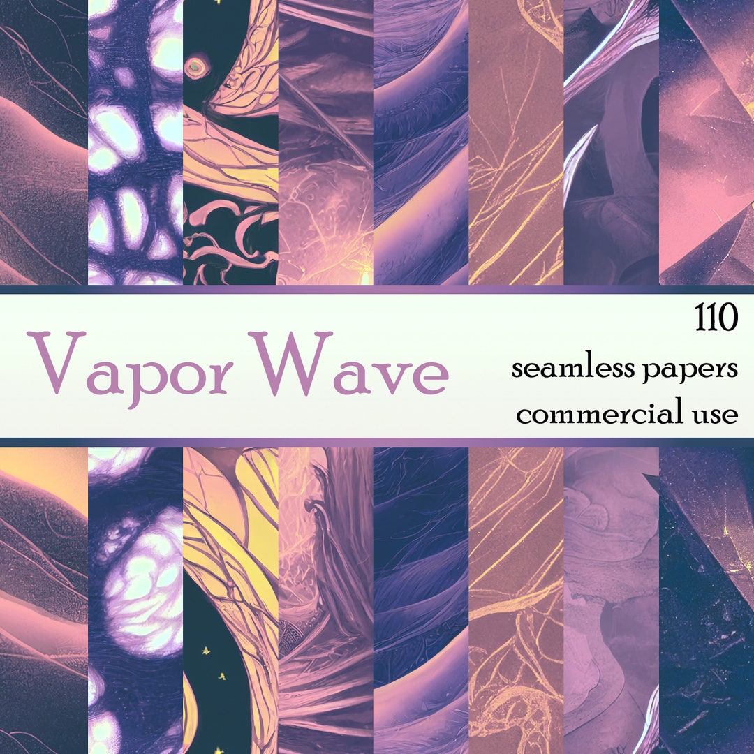Printable Seamless Digital Paper Textures Vapor Wave Instant Download ...