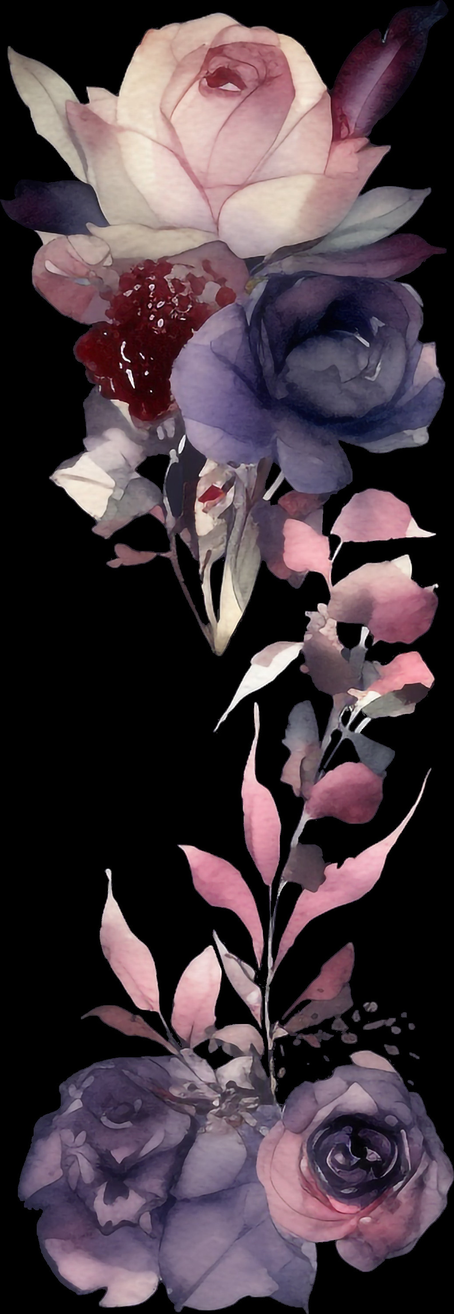Witchcore / Cottagecore Floral Clipart Instant Download Printable ...