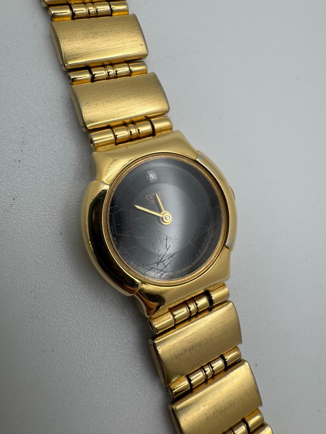 Vintage 1988 Citizen Quartz Gold Women’s Watch – Black Dial, 19mm - Etsy