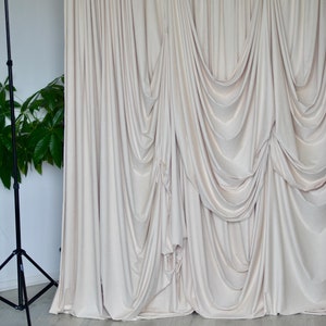 Wedding Backdrop, Wedding Draped Fabric, PRE-DRAPED BACKDROP, Wedding ...
