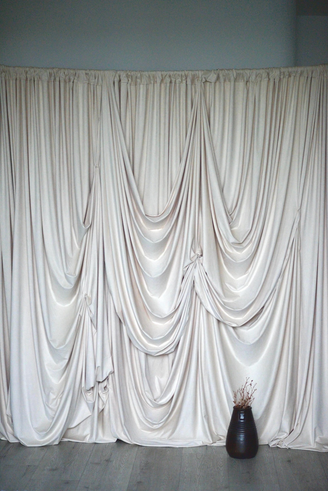 Bridgerton Backdrop, Victorian Draped Fabric, PRE-DRAPED BACKDROP ...