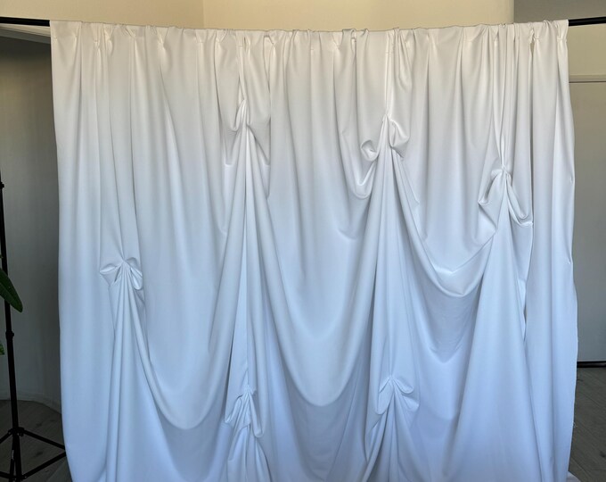 Wedding Backdrop, Wedding Draped Fabric, PRE-DRAPED BACKDROP, Wedding ...