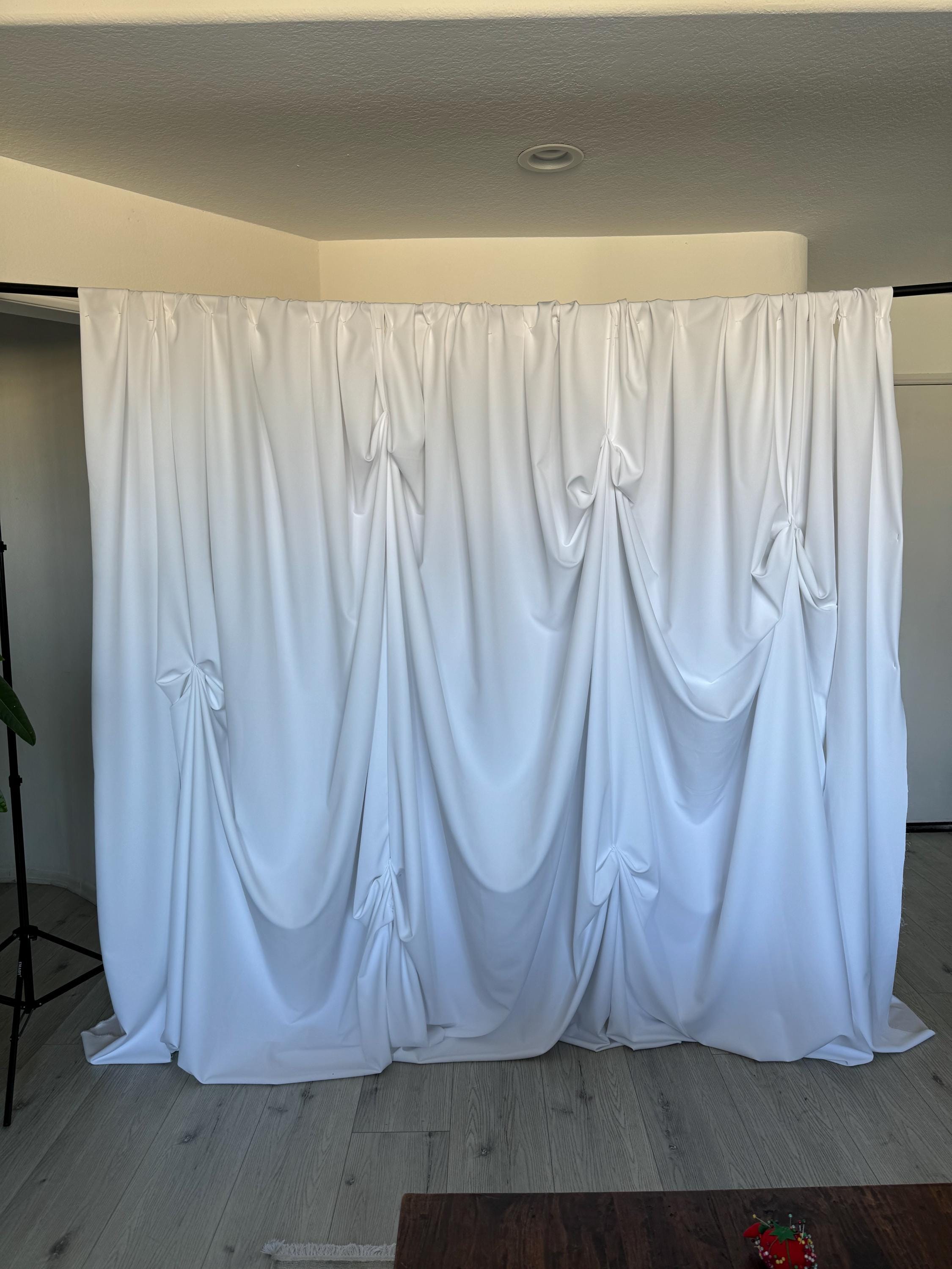 Wedding Backdrop, Wedding Draped Fabric, PRE-DRAPED BACKDROP, Wedding ...