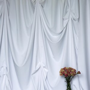 Wedding Backdrop, Wedding Draped Fabric, PRE-DRAPED BACKDROP, Wedding ...
