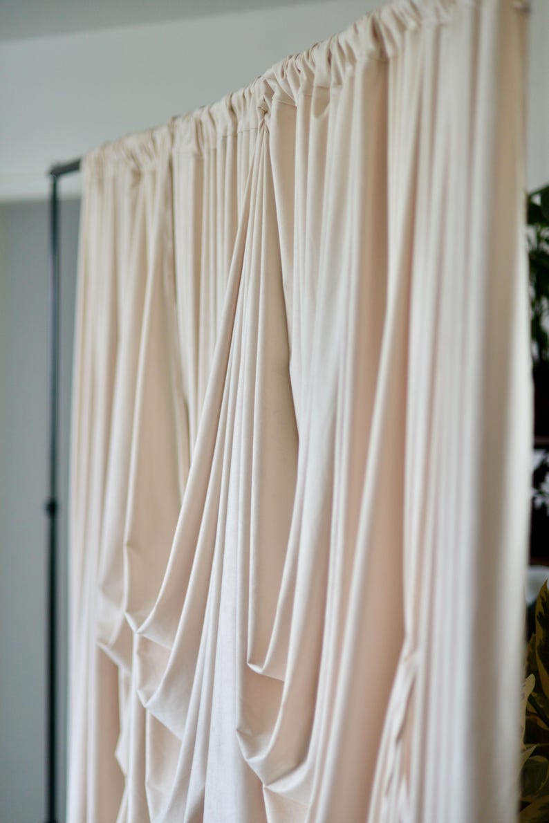Wedding Backdrop, Wedding Draped Fabric, PRE-DRAPED BACKDROP, Wedding ...