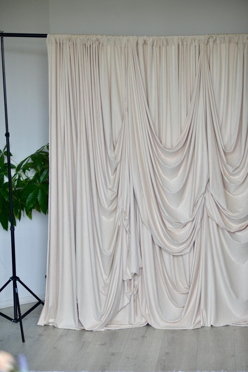 Party Backdrop, Elegant Draped Fabric, PRE-DRAPED BACKDROP, Party Photo ...