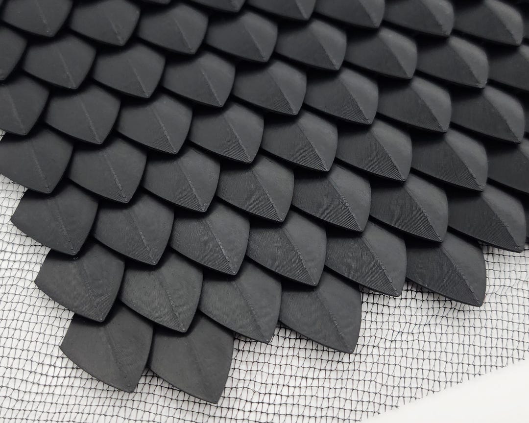 3D Printed Dragon Scales: Metallic PLA Cosplay Armor Fabric - Etsy