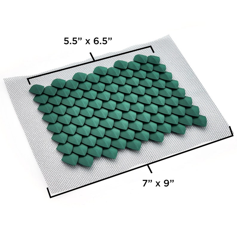 3D Printed Metallic Dragon Scales, Printed on Mesh Fabric, for Fantasy ...