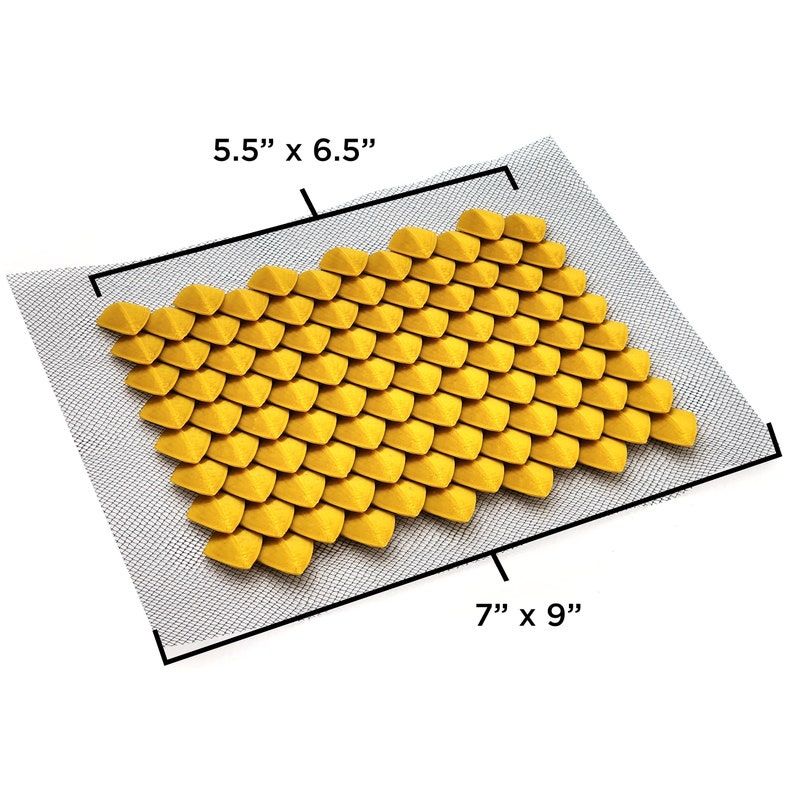 3D Printed Metallic Dragon Scales, Printed on Mesh Fabric, for Fantasy ...