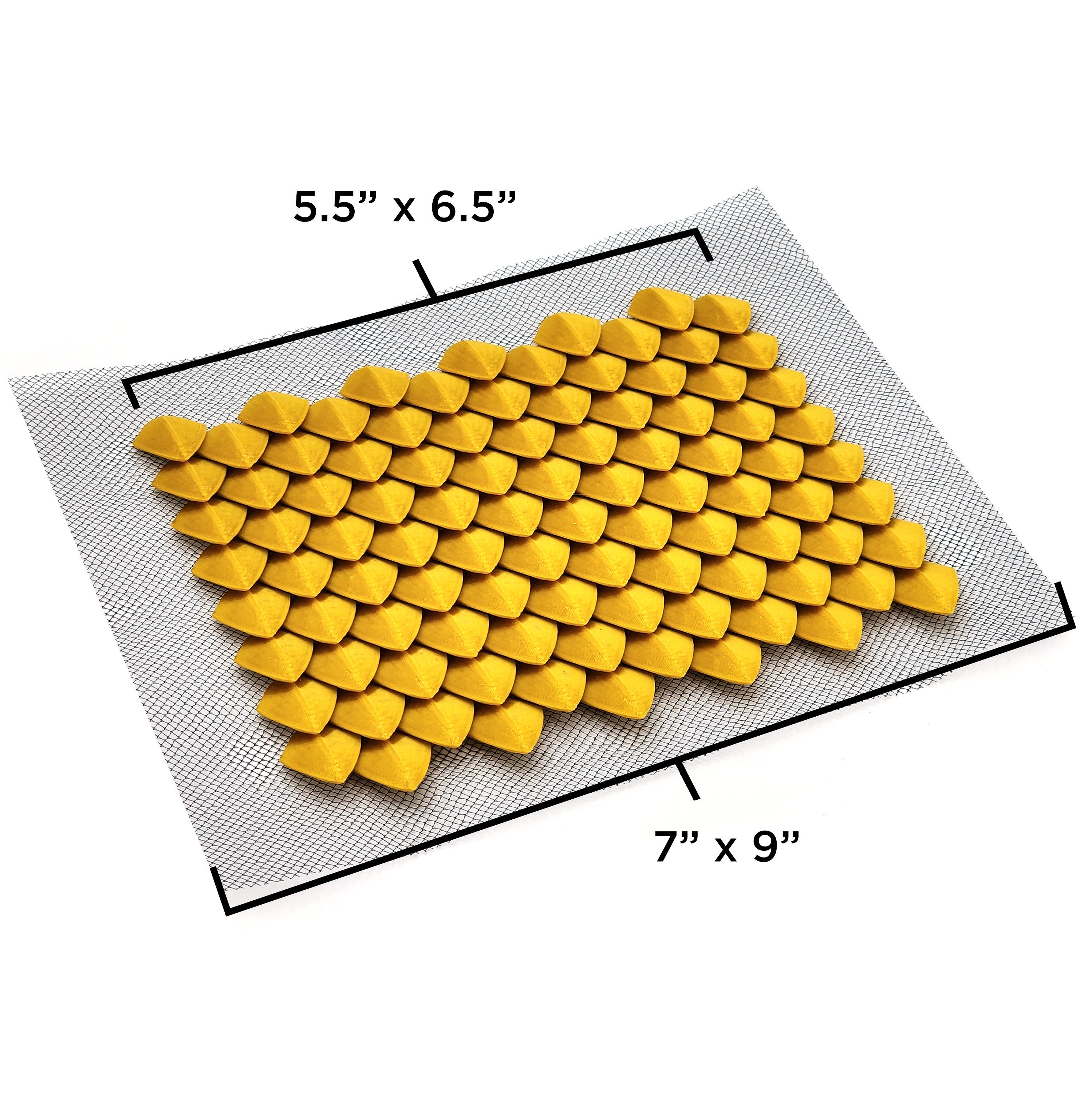 3D Printed Metallic Dragon Scales, Printed on Mesh Fabric, for Fantasy ...