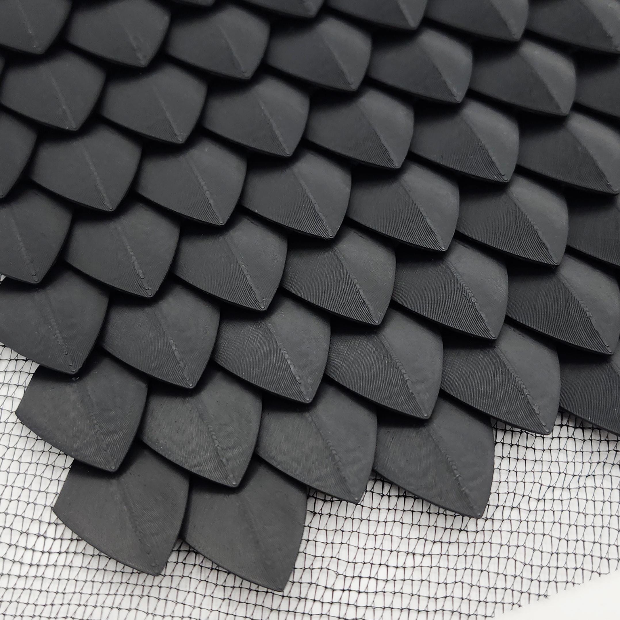 3D Printed Metallic Dragon Scales, Cosplay Armor Fabric - Etsy