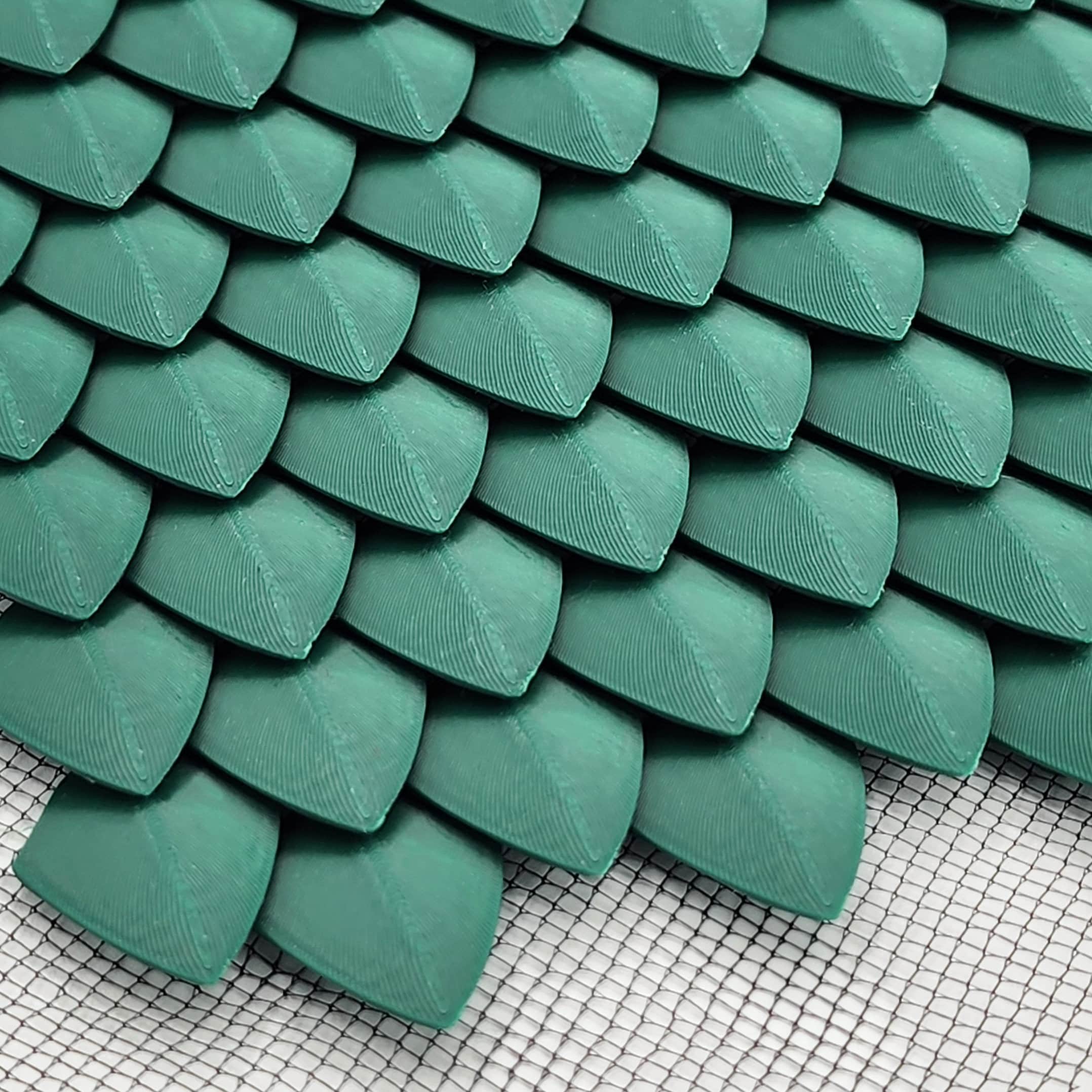 3D Printed Metallic Dragon Scales, Cosplay Armor Fabric - Etsy