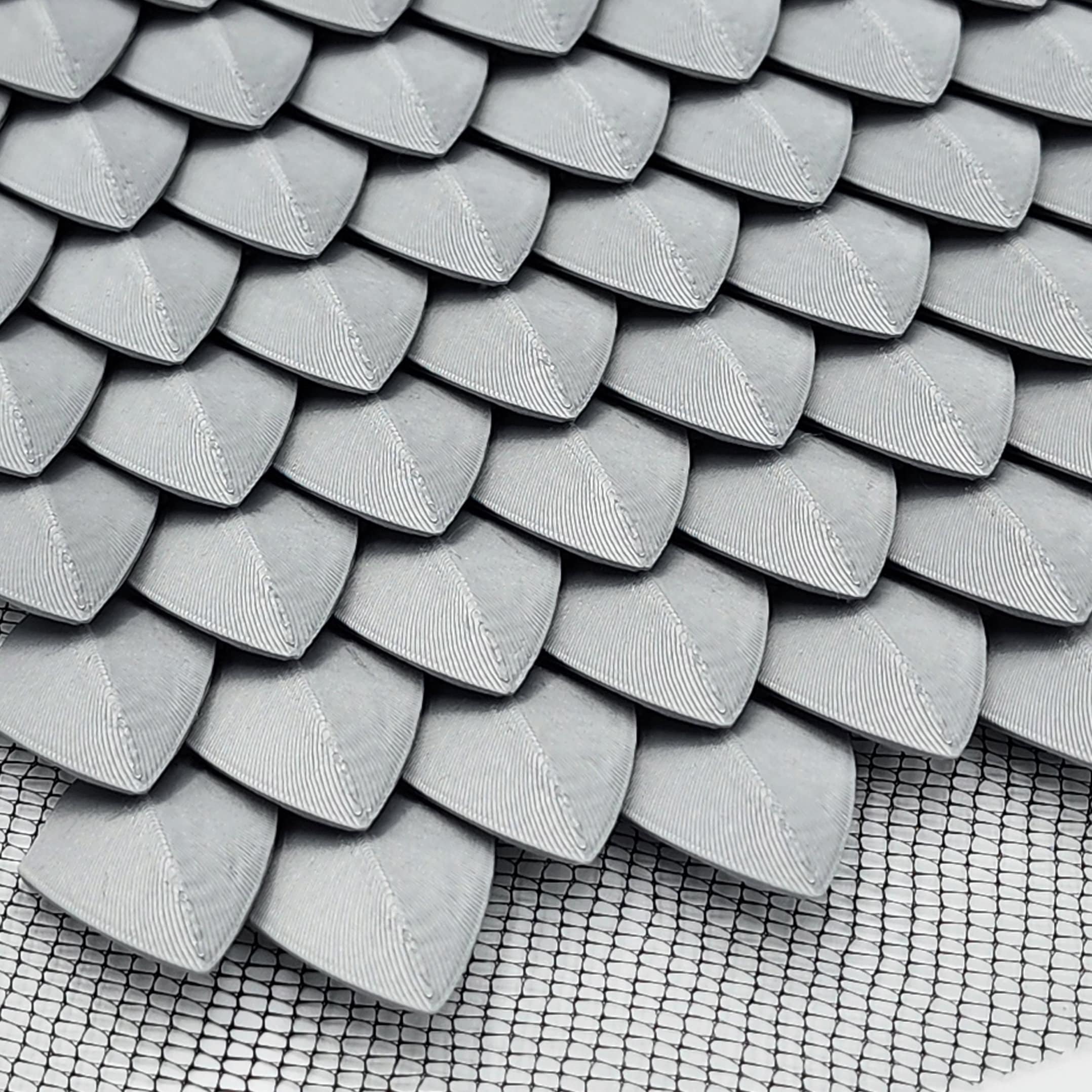 3D Printed Metallic Dragon Scales Fabric: Cosplay Armor, Bracers ...