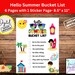 Hello Summer Beach Bucket List and Stickers Printables - Beach Vibes ...