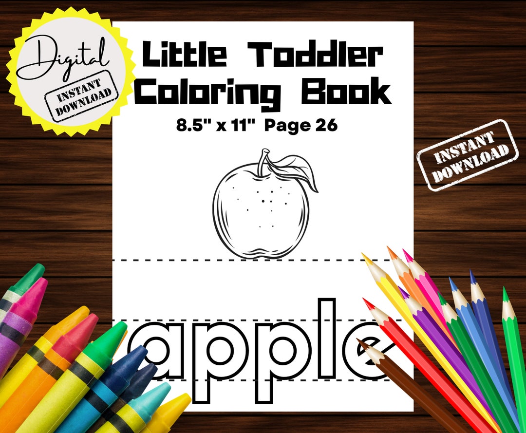 Little Toddler Coloring Book, Alphabet Coloring Book, Coloring Book ...