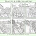 POMPEII & HERCULANEUM Coloring Pages Six Pack of Premium Art Printable ...