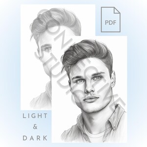 MALE MODEL Coloring Pages Six Pack of Premium Art Printable Adult ...